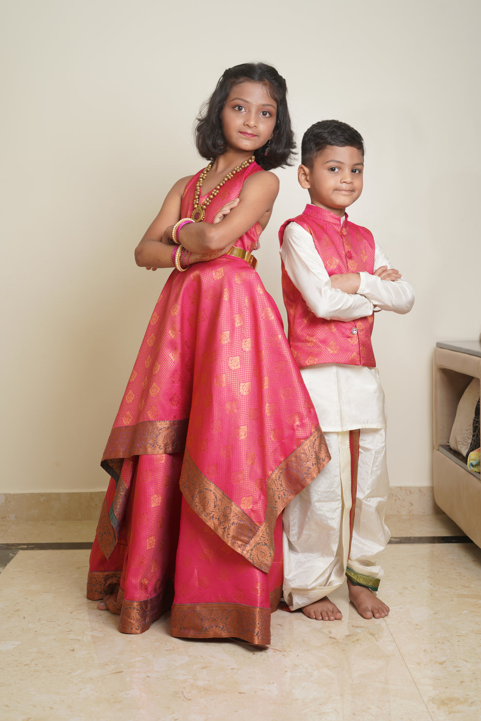 Siblings matching ethnic wear set KW084 – MIKHU
